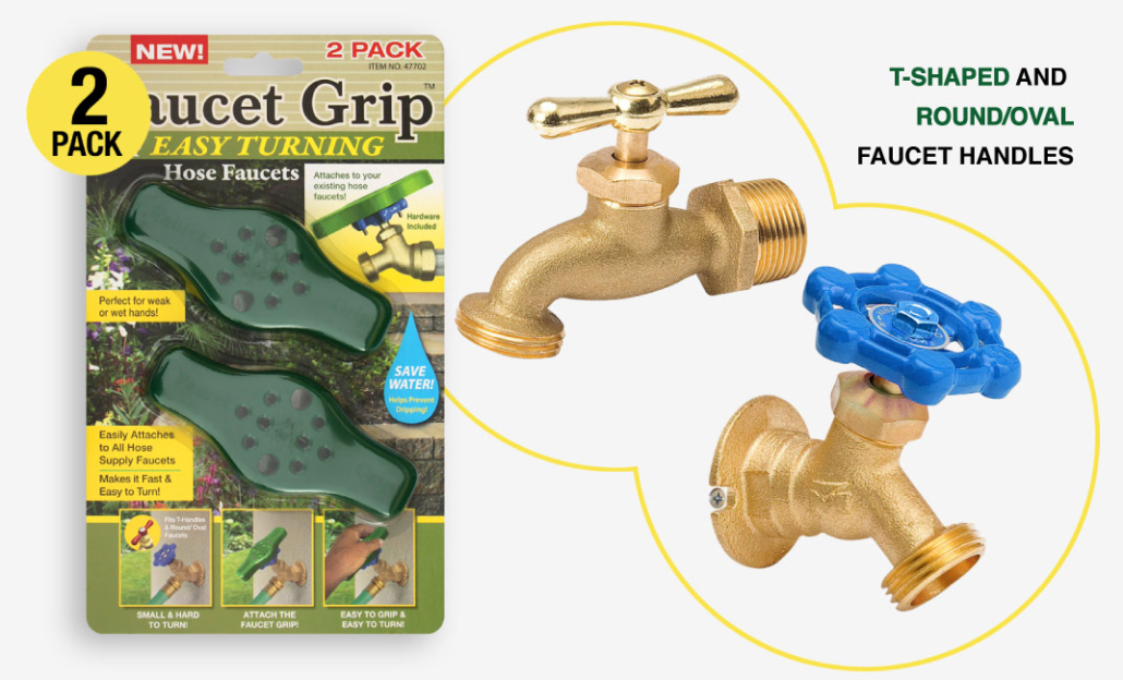 Faucet Grip | Helps Turn a Faucet off and on Easier and Completely